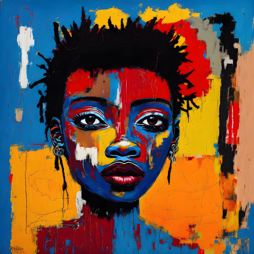 Neon Expressionism No.06 Pop Art Portrait up to 150 X 150 Cm Canvas ...