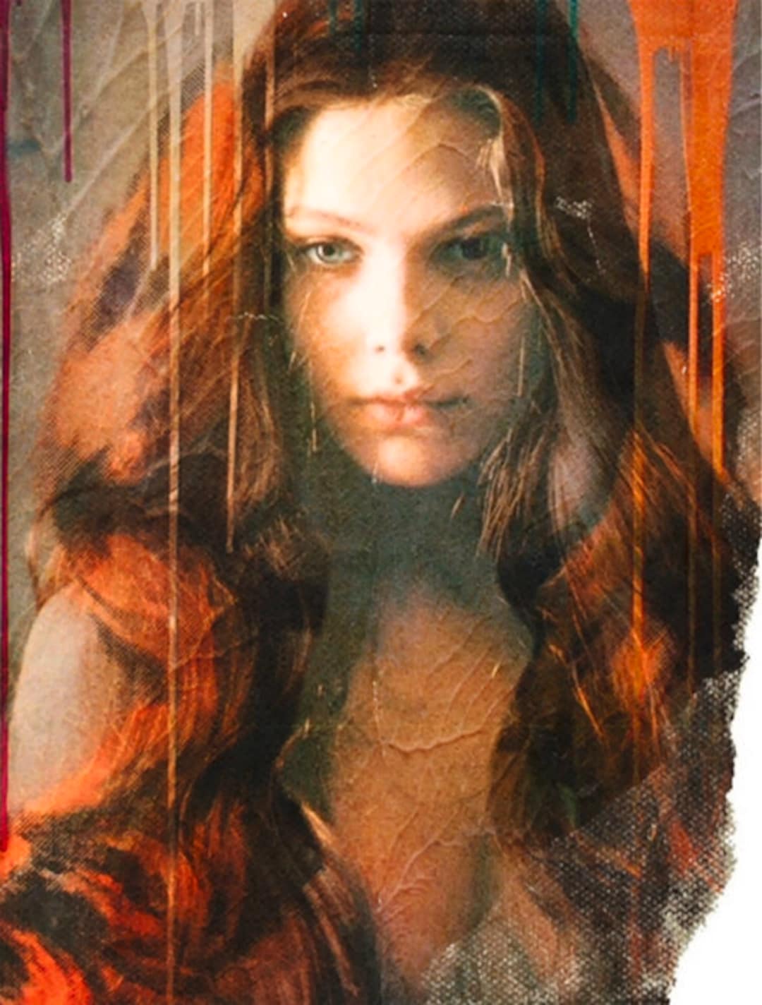 Homage to Ornella Muti Devil Vintage Print Collage 75x100 Canvas Print ...