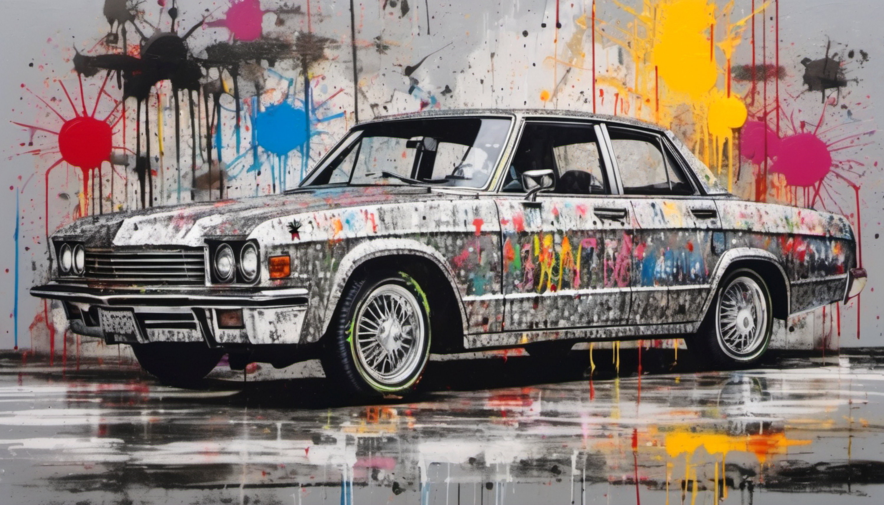 Limited Art Crazy Cars 01 by Felix Von Altenheim Silver Brushed ...