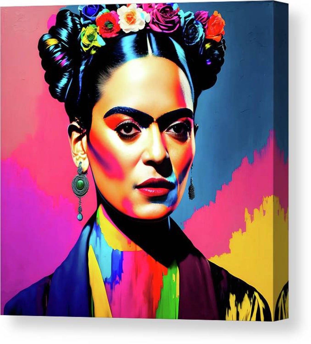 Homage Motif Frida Kahlo Rainbow Special Feature: Canvas With 5 Cm ...