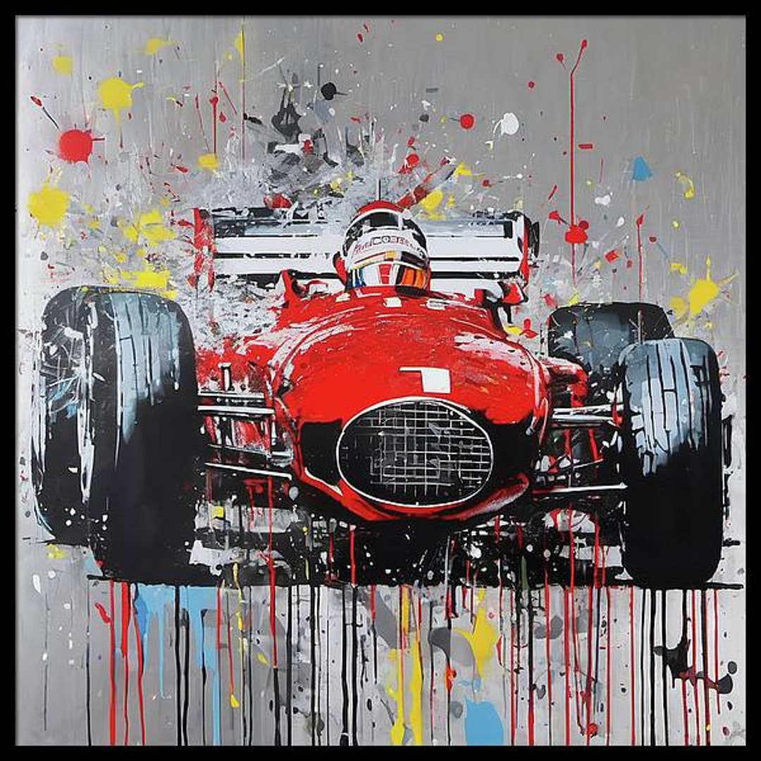 Limited Art KAPOW CARS by Felix Von Altersheim Silver Aluminum Plate 85 ...