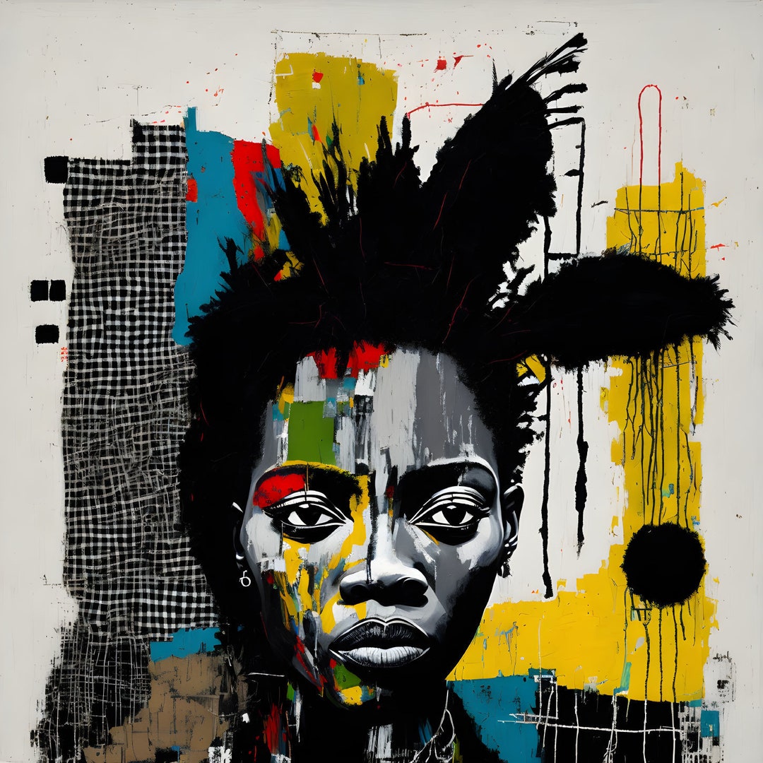 Neon Expressionism No.09 Pop Art Portrait up to 150 X 150 Cm Canvas ...