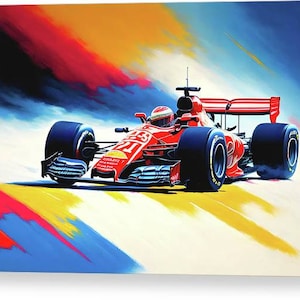 Motorsport Print, Car, Racing Car Art Print, Racing Car Picture ...