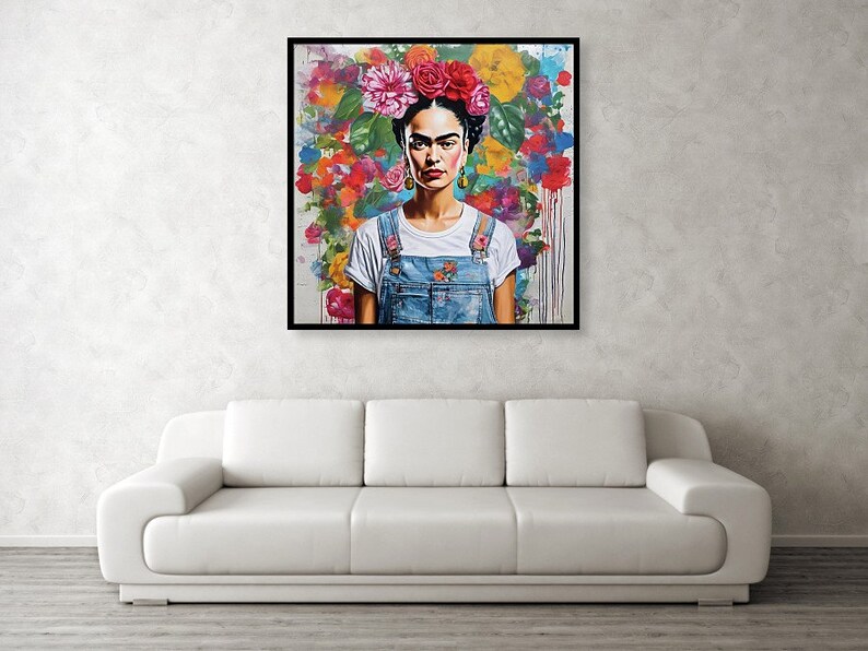 Homage to Frida Kahlo Flowers Flora Streetart Felix Von Altersheim ...