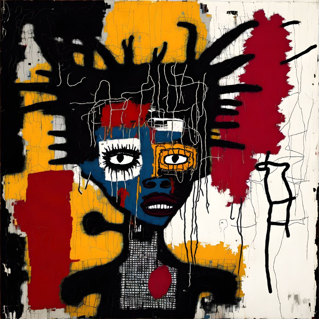 Neon Expressionism No.33 Pop Art Portrait up to 150 X 150 Cm Canvas ...