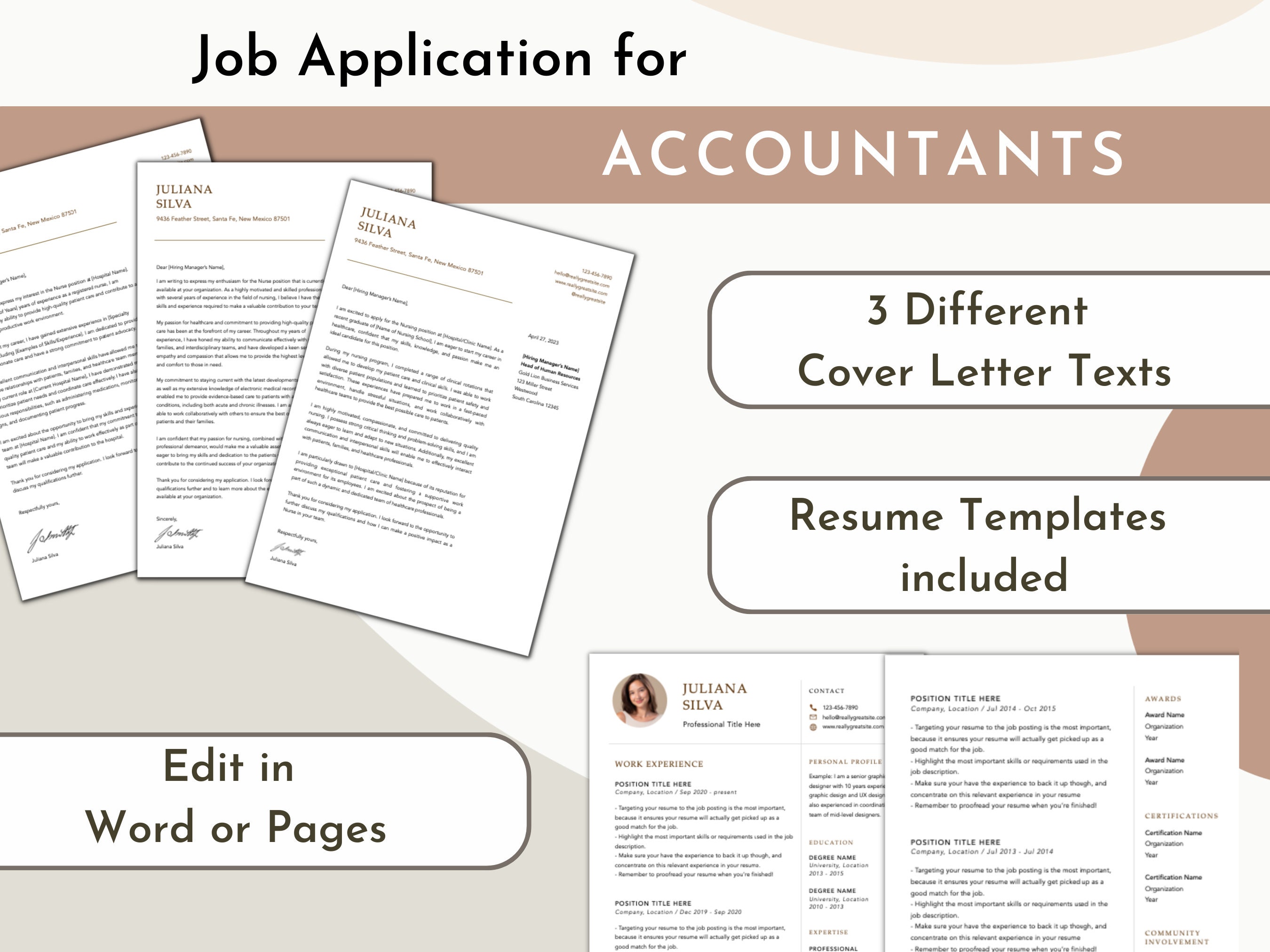Job Application Letter For Accountant