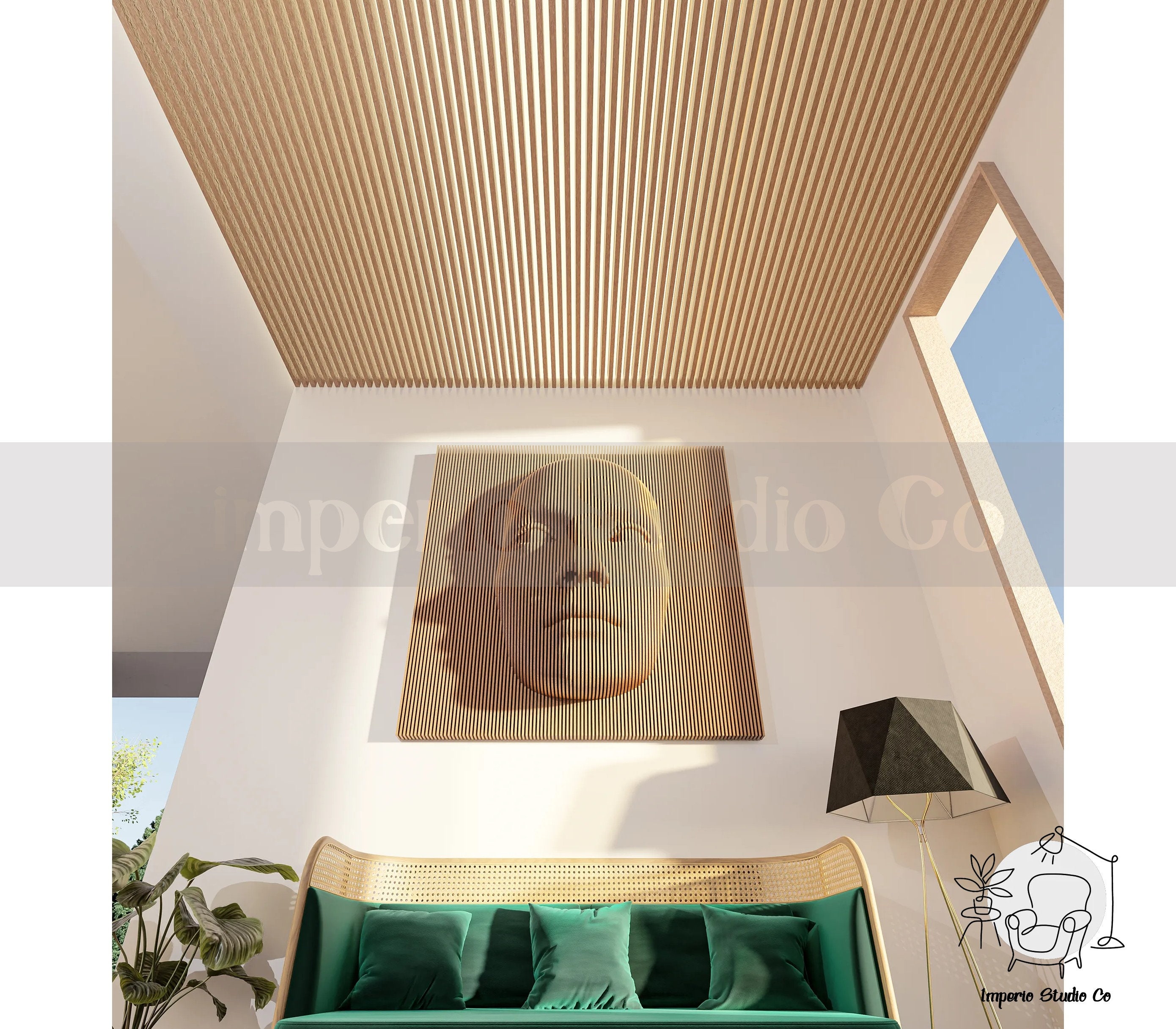 Parametric Face 3D Wood Wall Decor Art Large Human Face - Etsy Canada