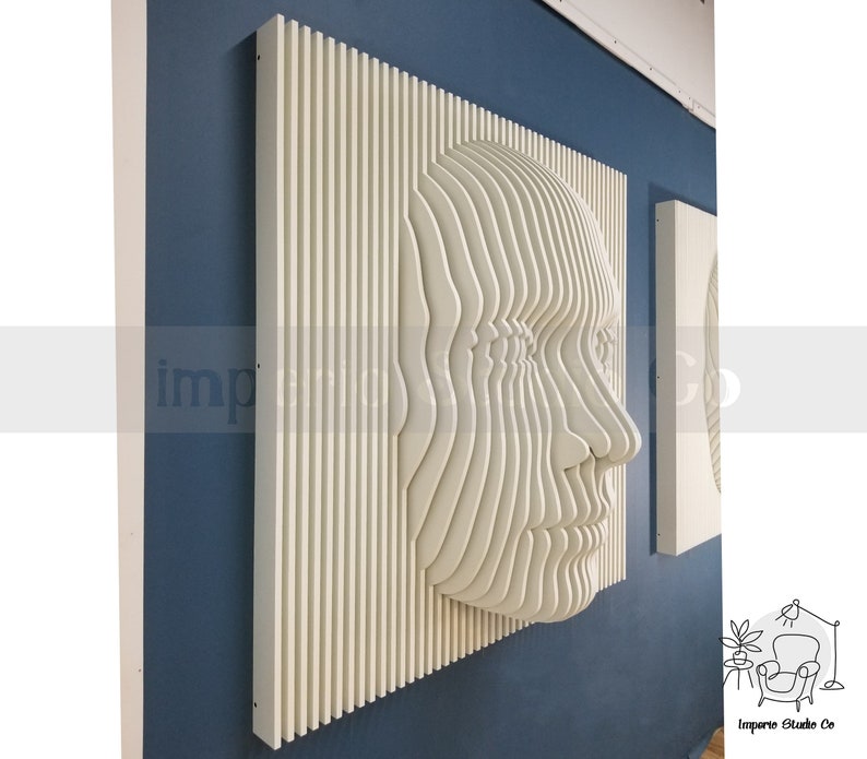 Classic Parametric Face, Human Face, New Design, 3D Wood Wall Decor Art ...