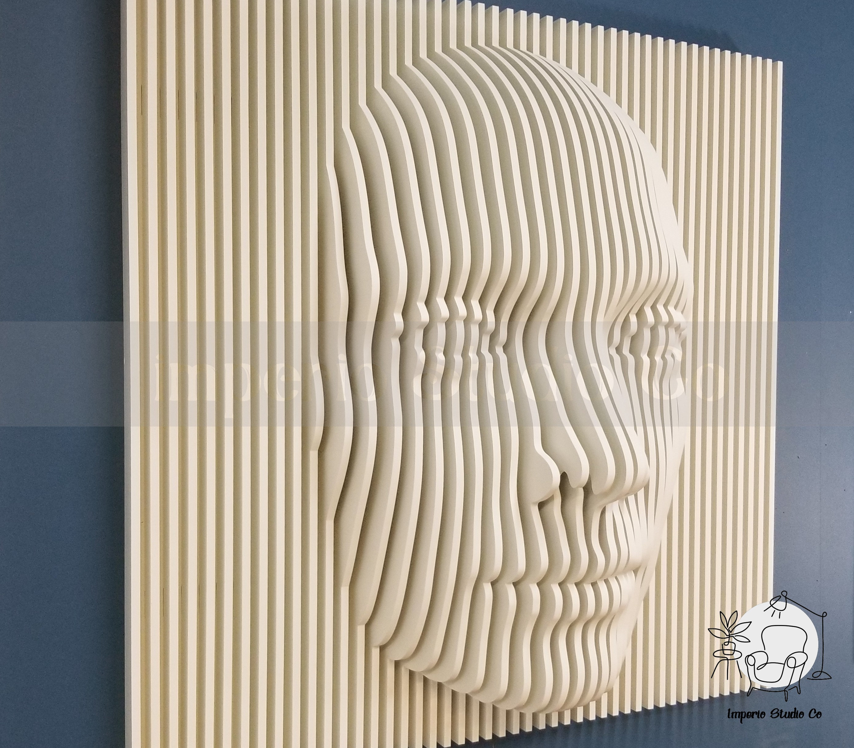 Classic Parametric Face, Human Face, New Design, 3D Wood Wall Decor Art ...