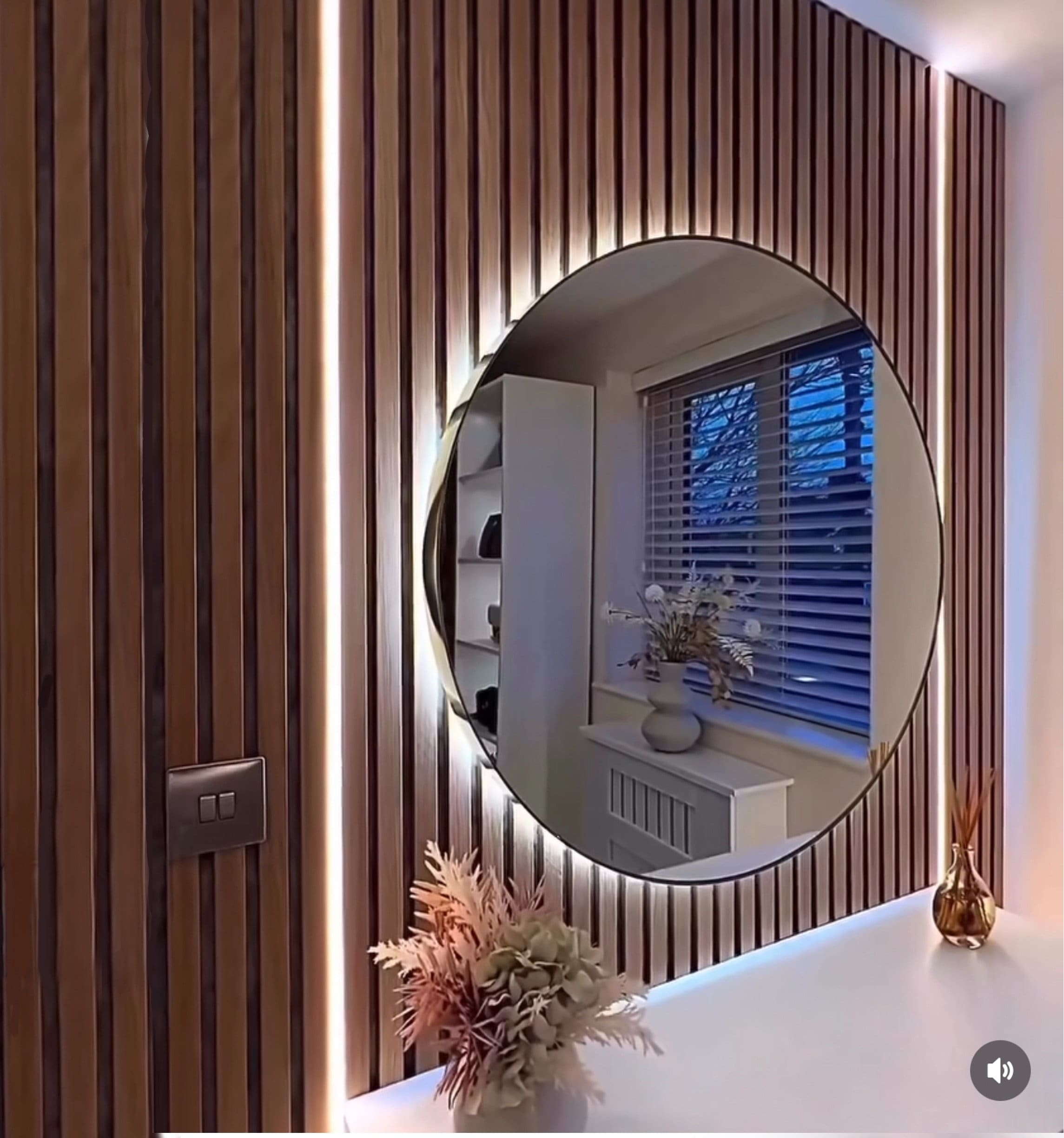 Real Wood Slats, 3D Wall Panels, Living Room Decorations, Acoustic ...