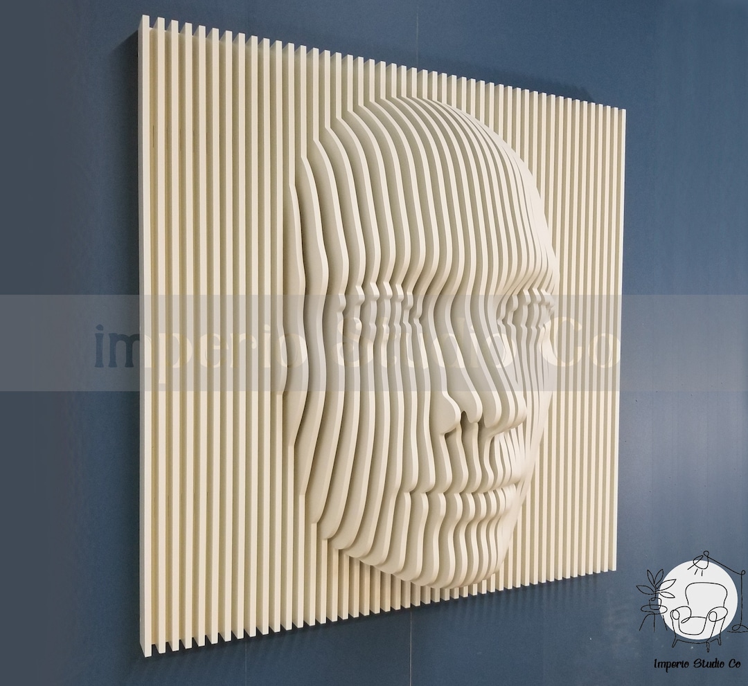 Classic Parametric Face, Human Face, New Design, 3D Wood Wall Decor Art ...
