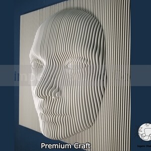 Parametric Face, White Human Face, New Design, 3D Wood Wall Decor Art ...