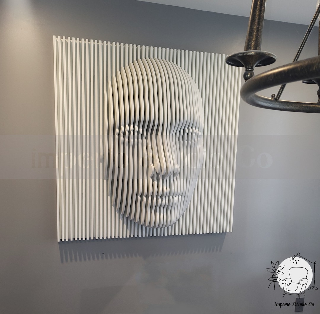 Classic Parametric Face, Human Face, New Design, 3D Wood Wall Decor Art ...
