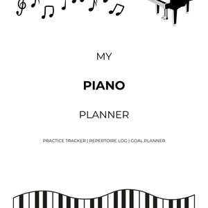 Printable Piano Practice Planner – Music Journal, Repertoire Log ...