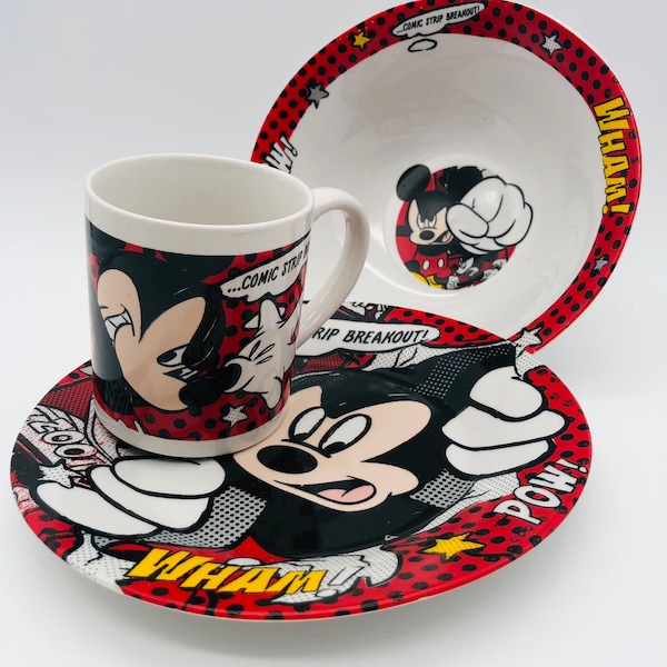 Mickey Tableware - Etsy