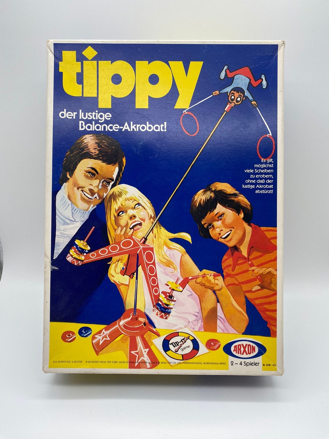 1974 Tippy Tip It Balance Acrobat Game Vintage Arxon Game With Original ...