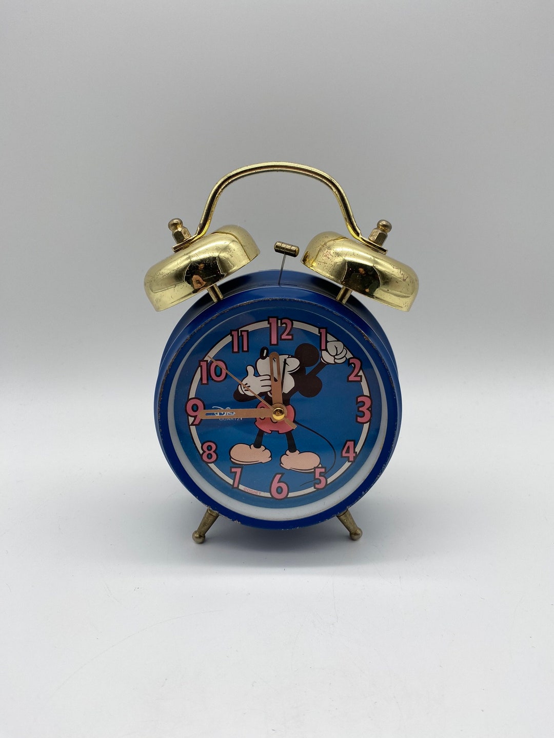 Mickey Mouse Clock, Walt Disney Twin Bell Alarm Clock Vintage Mickey ...