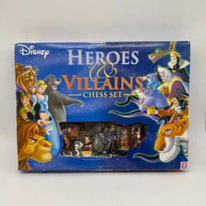 Disney Heroes Villains 3D Chess Set Vintage Walt Disney Official Product Detailed Sculptured Pieces in Good Vintage Condition Etsy