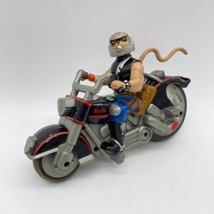 Vintage 1990s Biker Mice From Mars Figure Throttle on Motorcycle ...