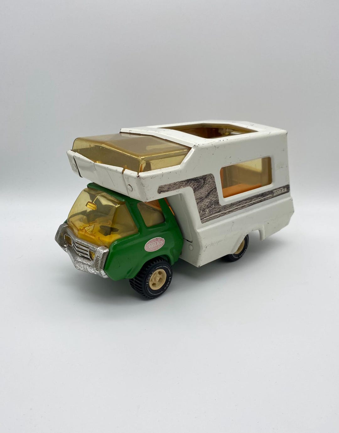 1970 Vintage Tonka 530 Camper Truck Mini Tonka 1261 Green Truck With ...