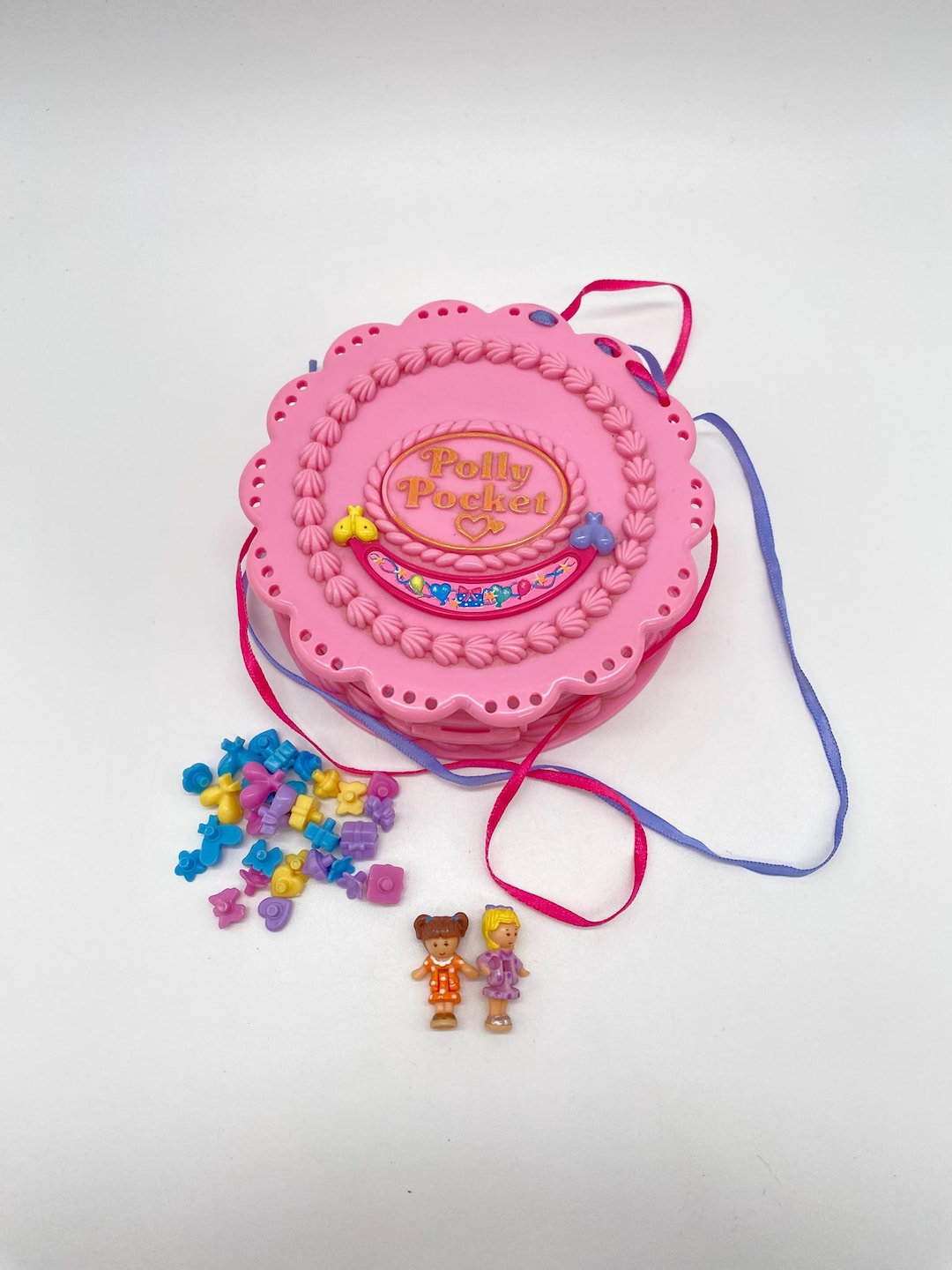 Vintage 1994 Polly Pocket Birthday Surprise Cake | Complete Set | Retro ...