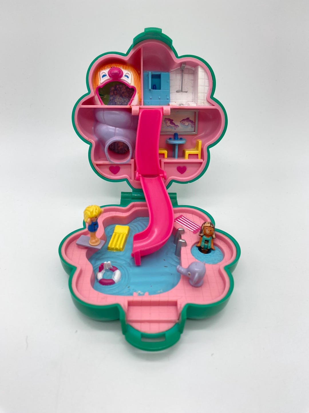 Vintage 1990 Polly Pocket Water Fun Park Complete Playset Retro ...