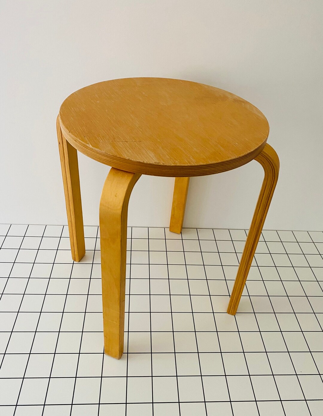 Vintage IKEA FROSTA Stool From 1999 Alvar Aalto & Artek Style Plywood ...