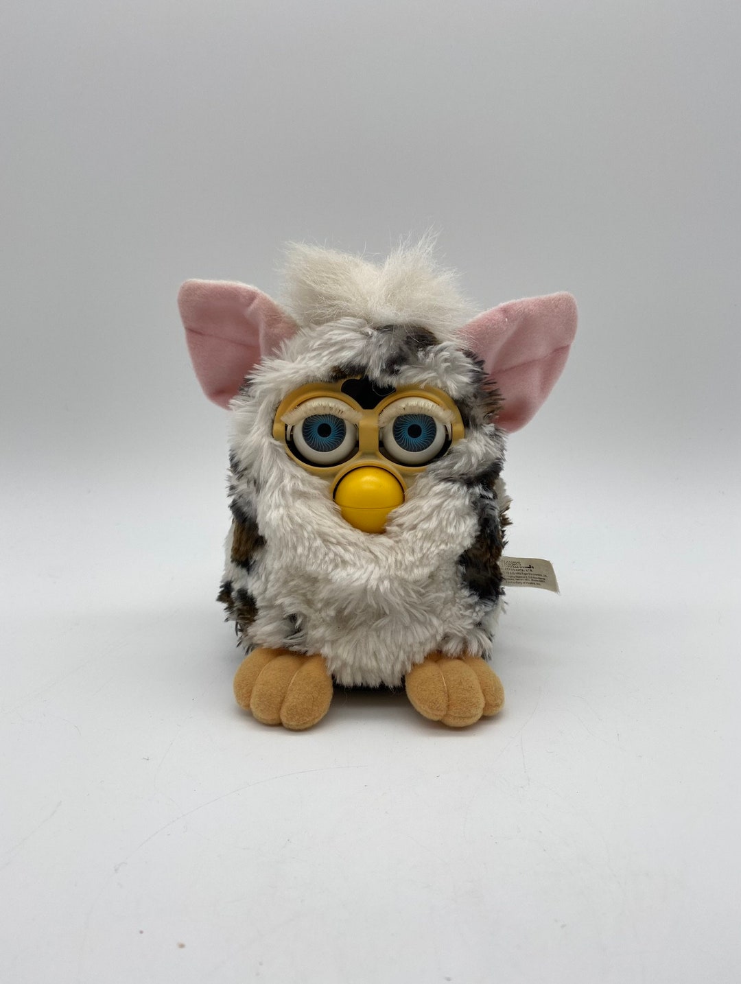 Snow Leopard Furby From 1999 Blue Eyed White Furby With Black and Brown ...