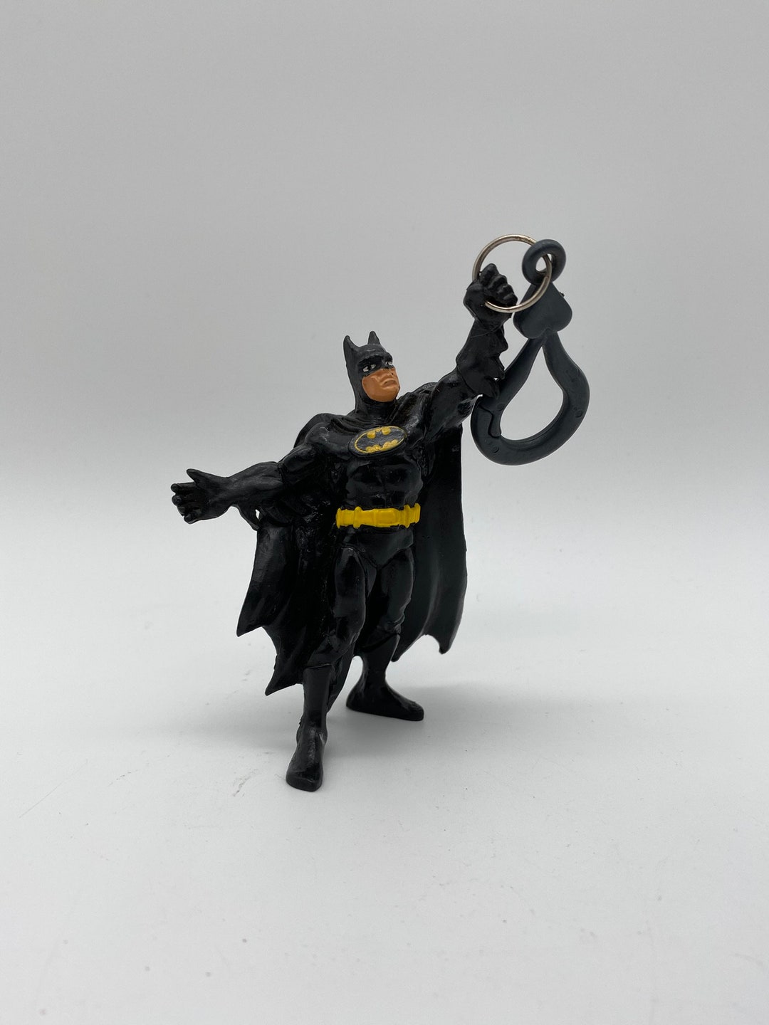 Batman PVC Keychain Figure With Original Clip Vintage 1989 Batman Key ...