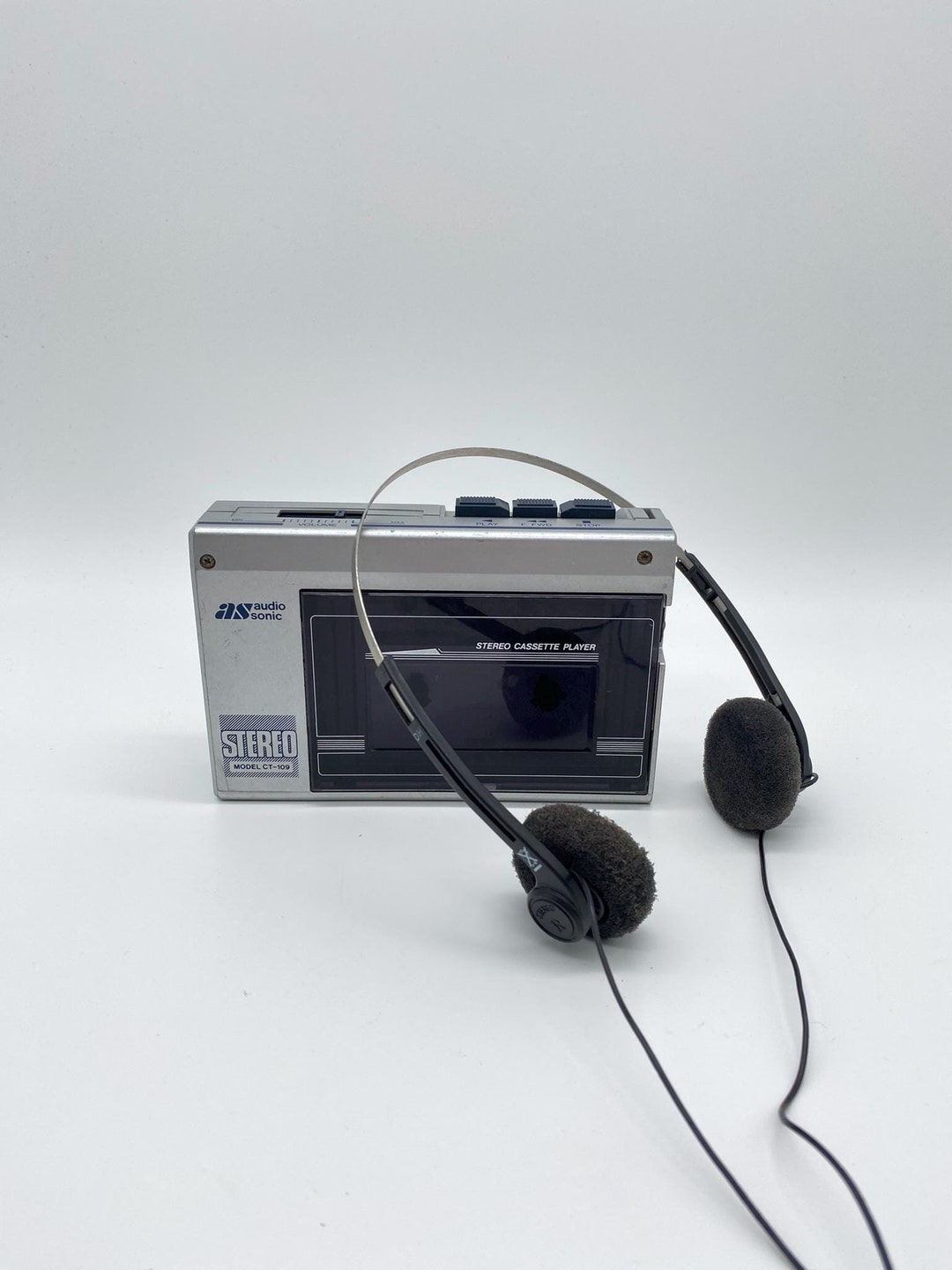 1980s Vintage Walkman by Audio Sonic Audiosonic CT-109 Stereo Cassette ...