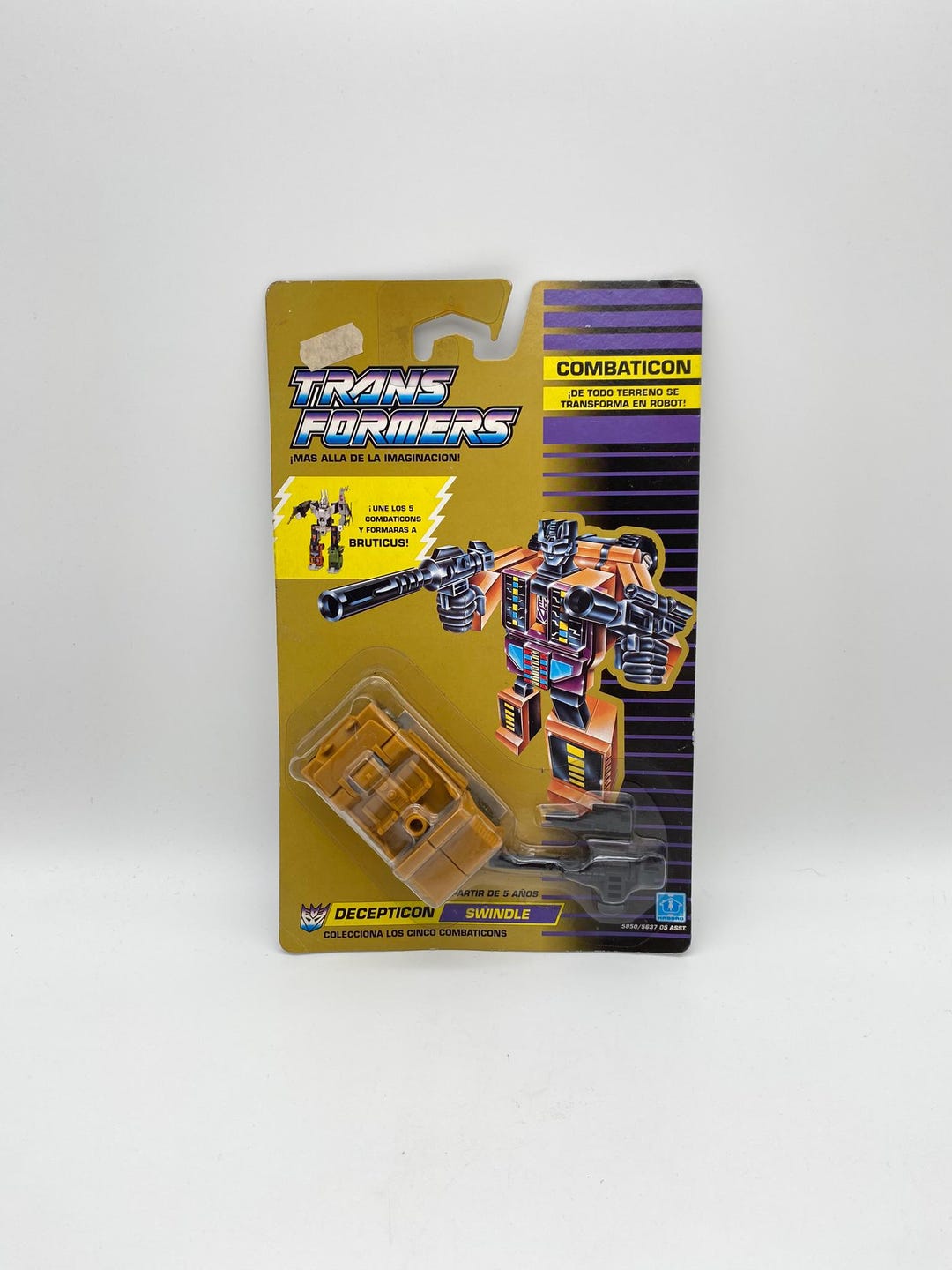 Transformers G1 Decepticon Combaticon Swindle on Original Blister Card ...
