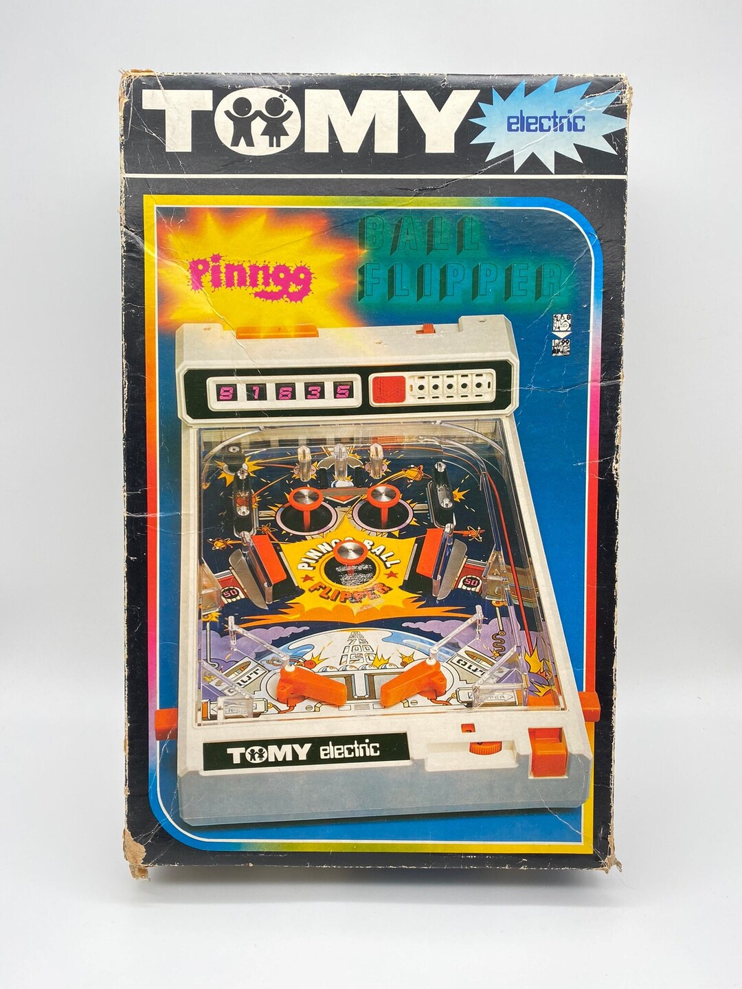 Vintage Pinball Machine 1970s Tomy Electric Pinngg Ball Flipper in ...