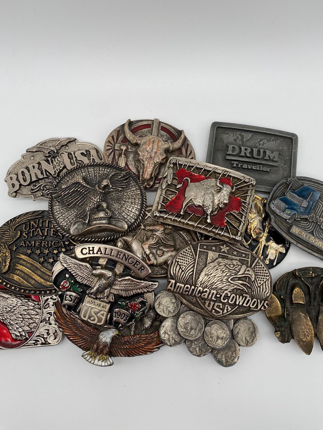 Vintage 1980s-1990s American Belt Buckles | Pick Your Favorite ...