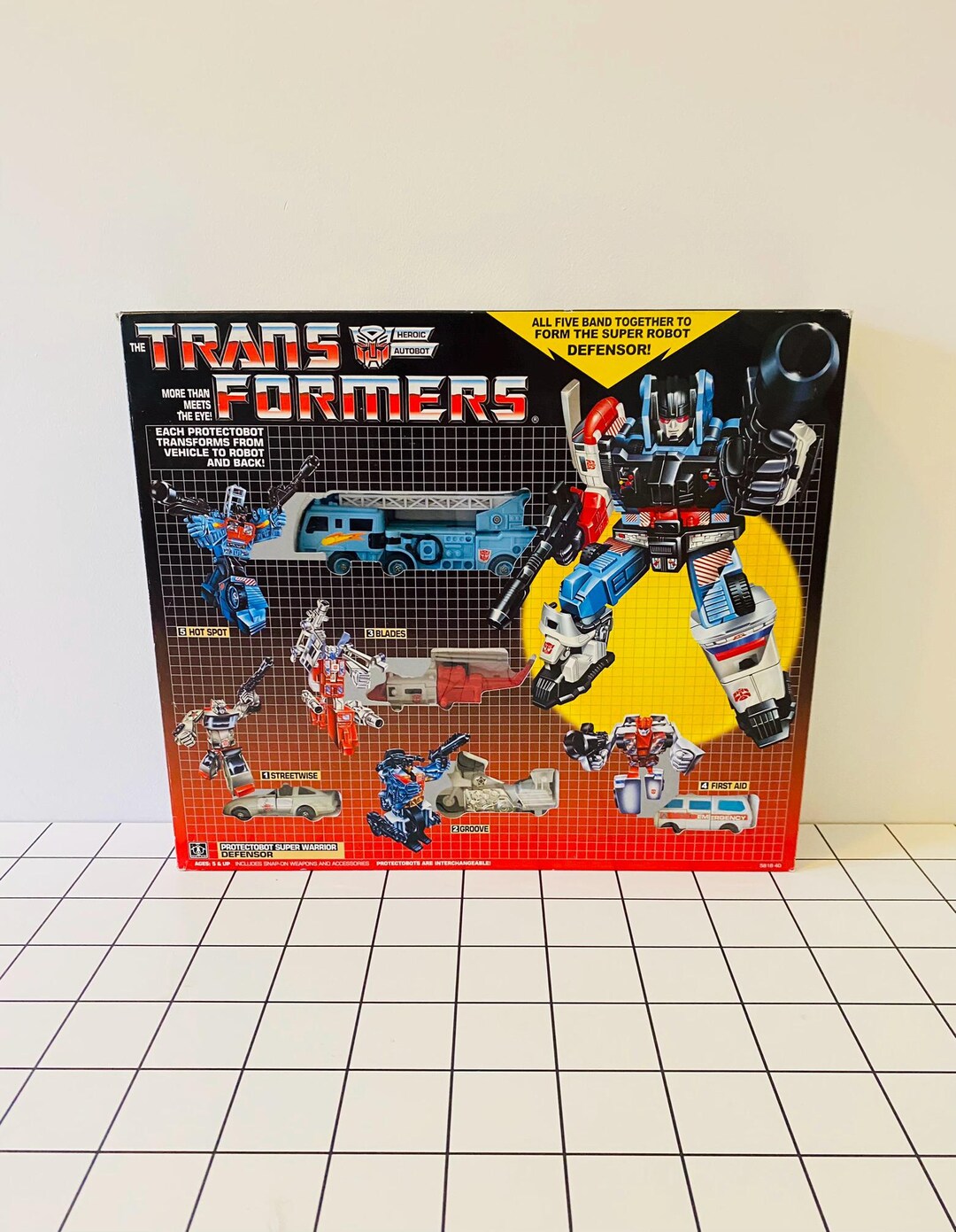 Transformers G1 Protectobot Super Warrior Defensor in Original Box 1985 ...