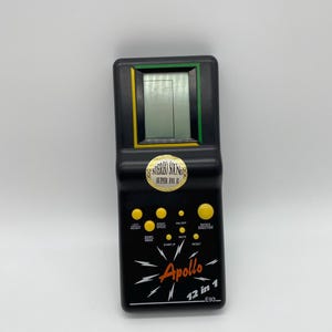 Vintage Apollo 12 in 1 Brick Game Handheld Game Retro Tetris Handheld ...