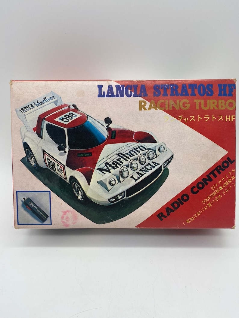 Vintage Lancia Stratos HF Car Retro Radio Control Car Racing Turbo ...