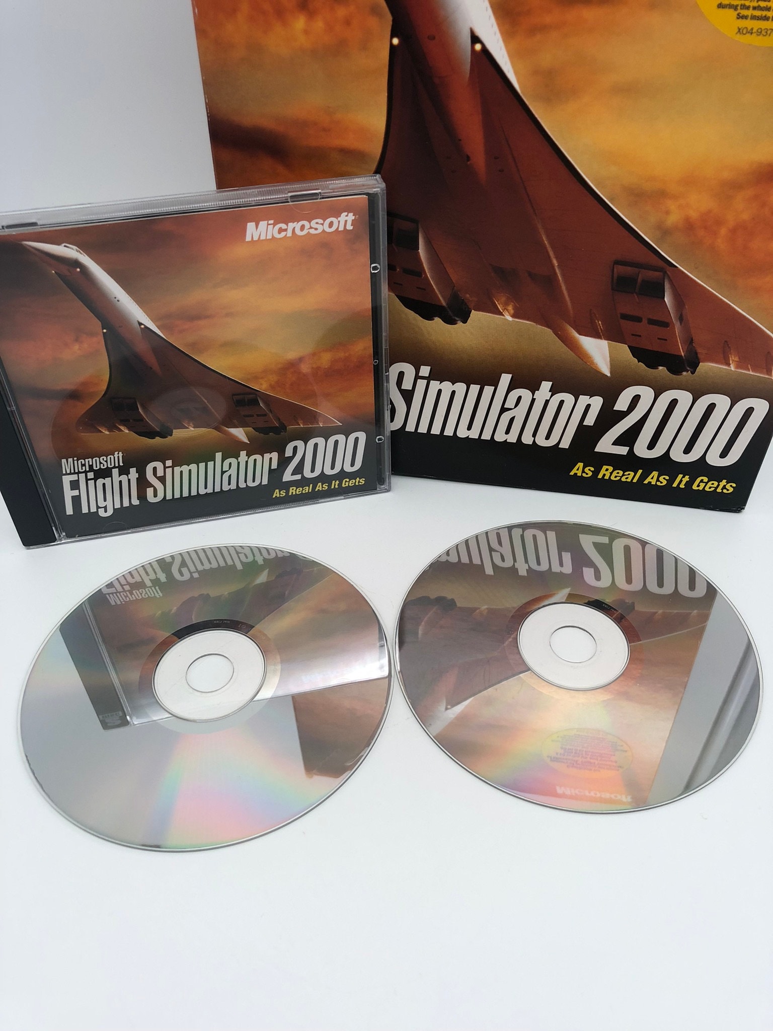 Microsoft Flight Simulator 2000 in Original Box as Real as It Gets Microsoft Retro Classic ...