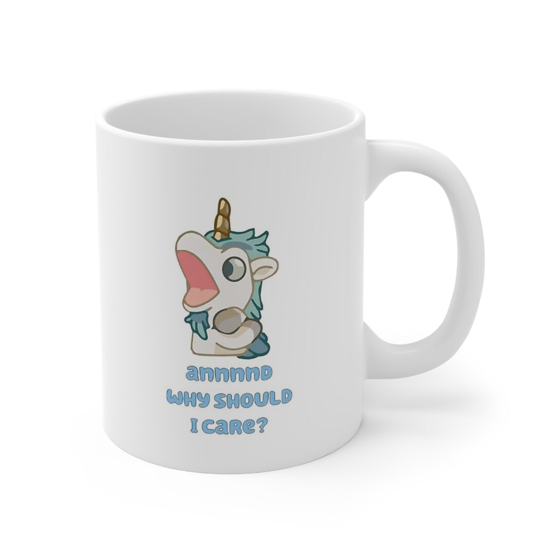 Unicorse Bluey Accent Mug 11oz - Etsy