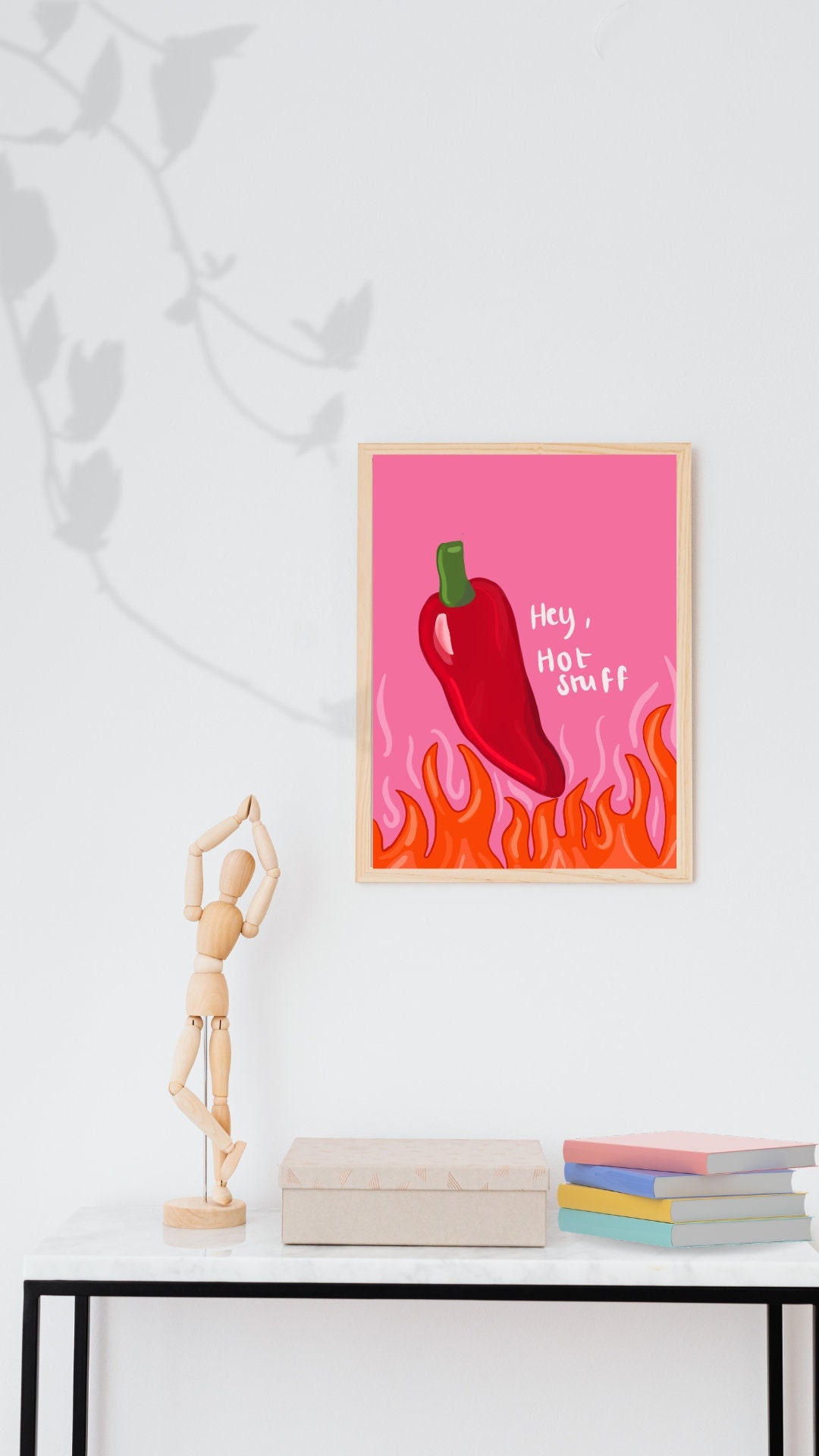 Slogan Chilli Wall Print - Etsy