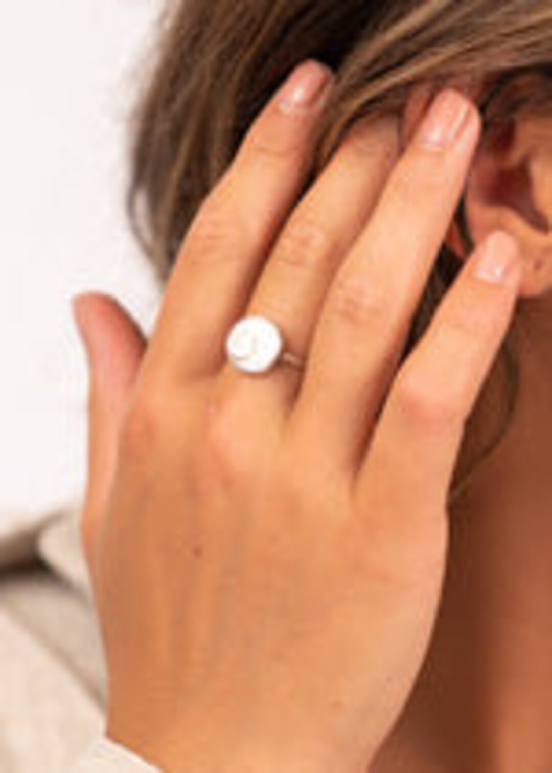 Shell Ring, Shiva Eye Ring, Shiva Ring, Natural Stone Ring Silver ...