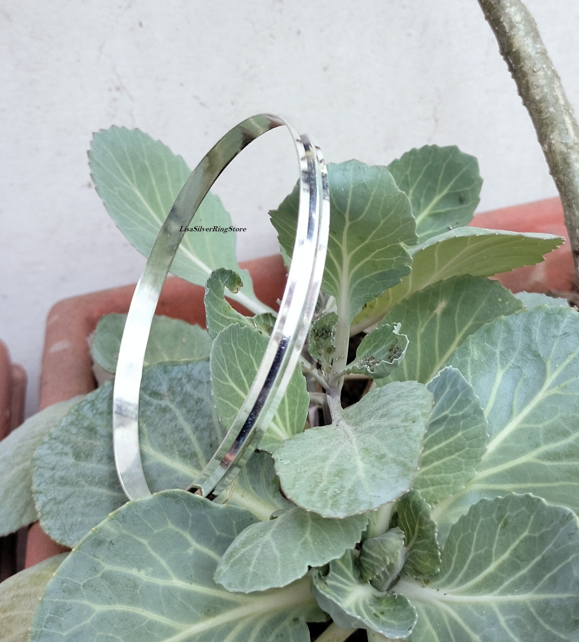 Sterling Silver Kara One Edge Traditional Sikh Bangle Singh Kaur ...