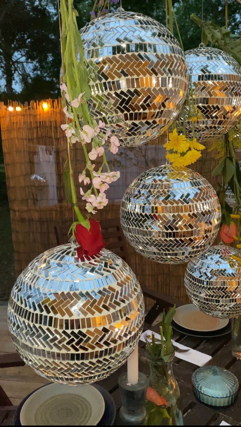 Handmade Mosaic Disco Ball With Unique Design for Home Decor, Parties ...
