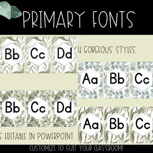 Australiana Theme Alphabet Posters GUM LEAF Alphabet Posters Eucalyptus ...