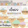 BRIGHT CUPCAKE CLASSROOM Birthday Display Modern Editable All About Me ...