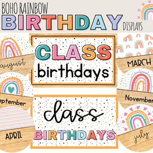 BRIGHT BOHO RAINBOW Birthday Displays Modern Retro - Etsy