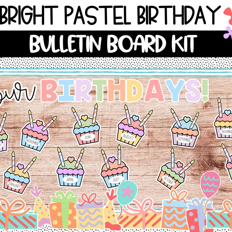 January Birthday Bulletin Board - Etsy