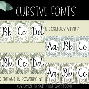 Australiana Theme Alphabet Posters GUM LEAF Alphabet Posters Eucalyptus ...