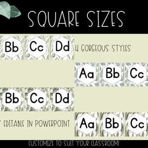 Australiana Theme Alphabet Posters GUM LEAF Alphabet Posters Eucalyptus ...