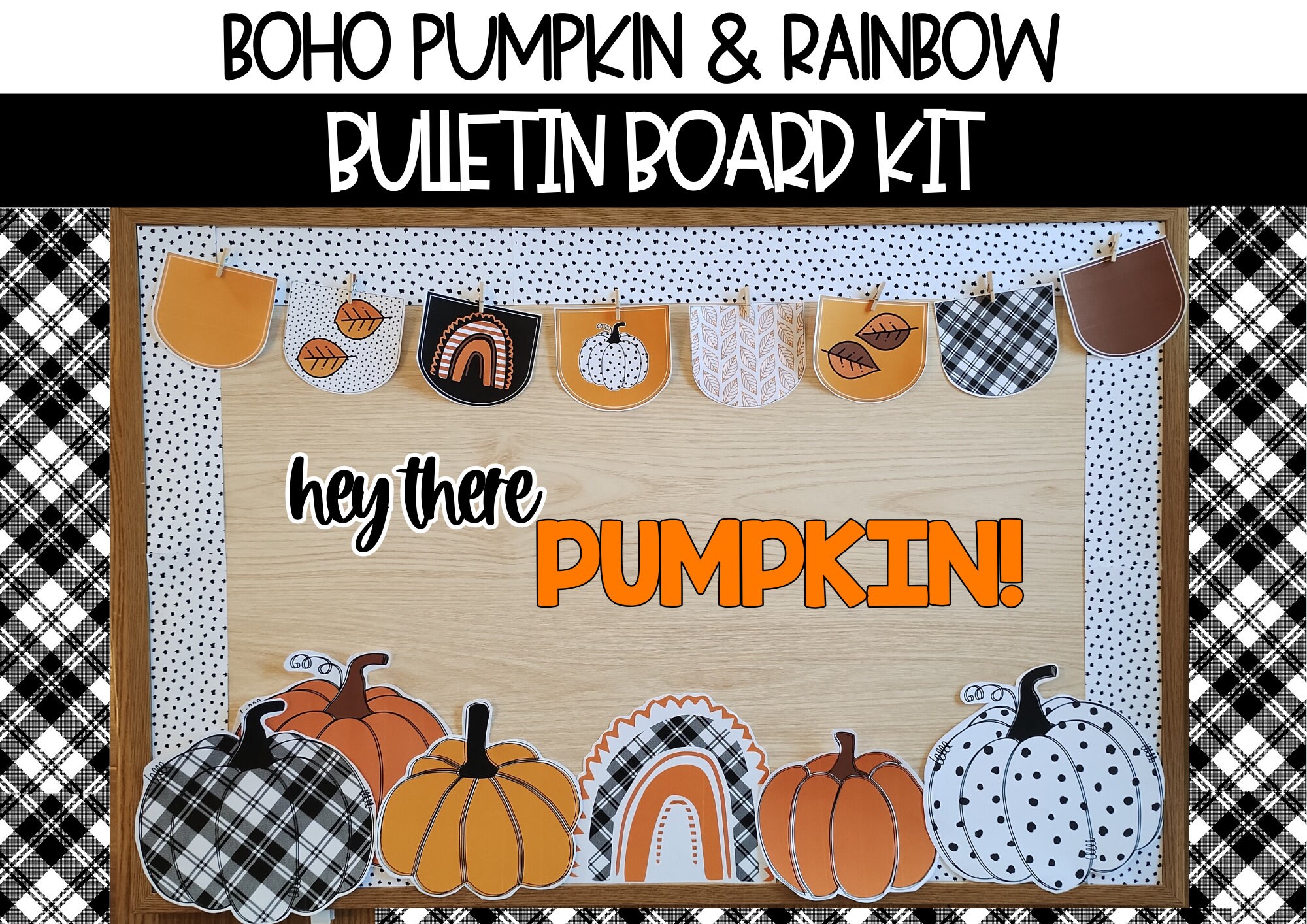 Halloween Fall Pumpkins Bulletin Board or Classroom Door - Etsy