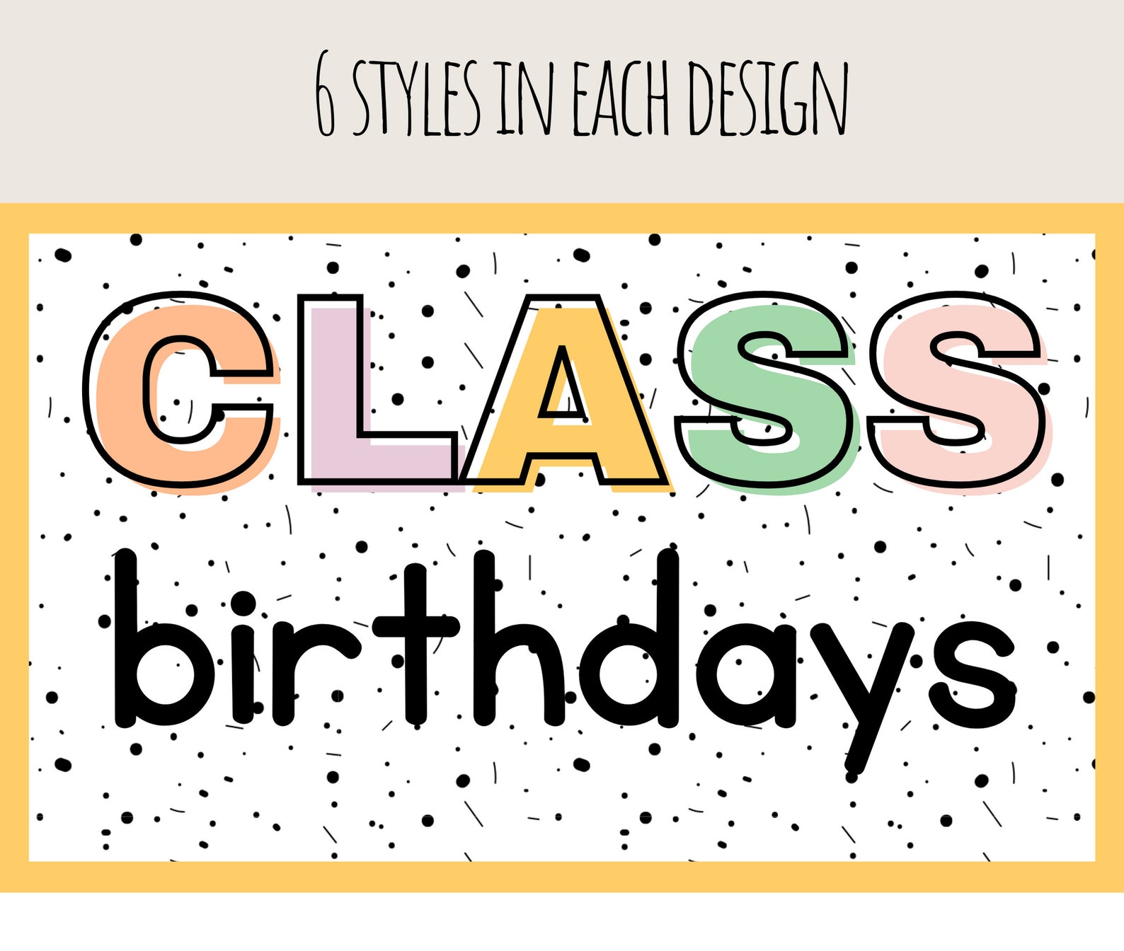 Boho Rainbow & Sky Classroom Birthday Displays Modern Retro - Etsy